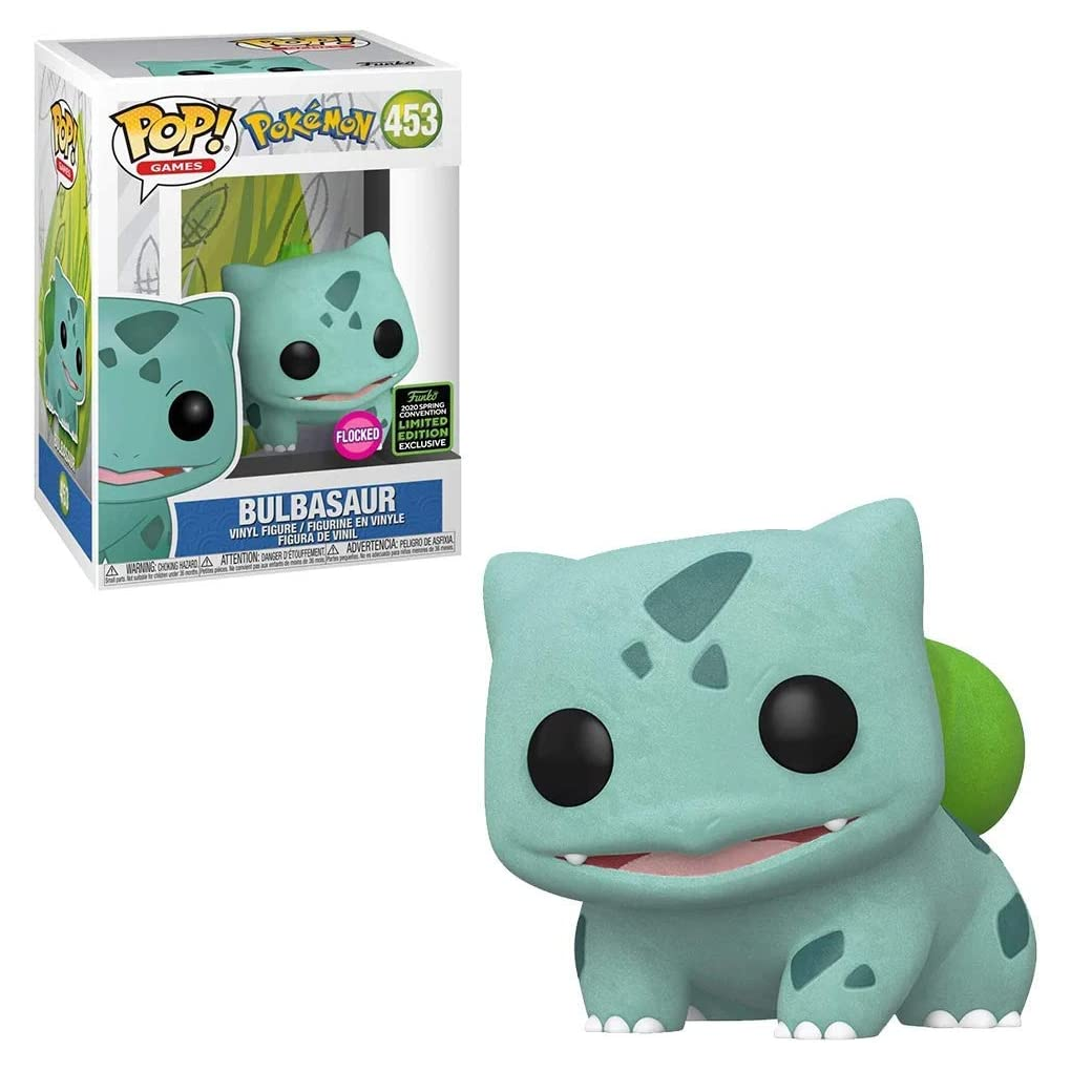 Funko Pop! GAMES Pokemon: Bulbasaur [Flocked] #453 [Spring 2020] – BoomLoot