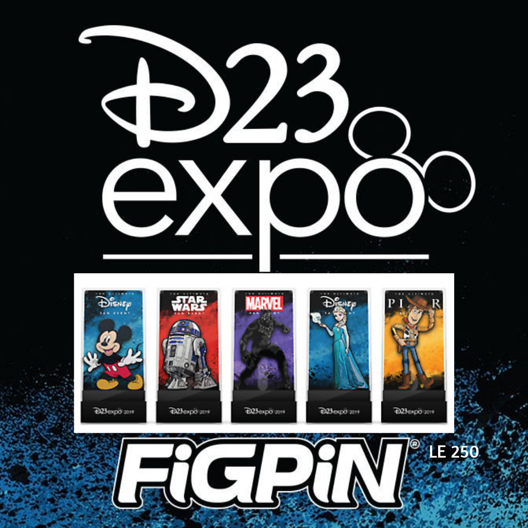 FigPin D23 Expo 2019: Logo Boxed set of 5 pins LE 250 [D23 Expo Exclus ...
